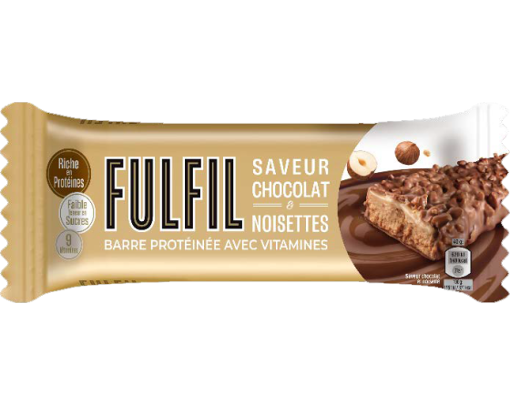 B.15 barres protéinées FULFIL 40gr Chocolat & Noisette - Chocolat ...